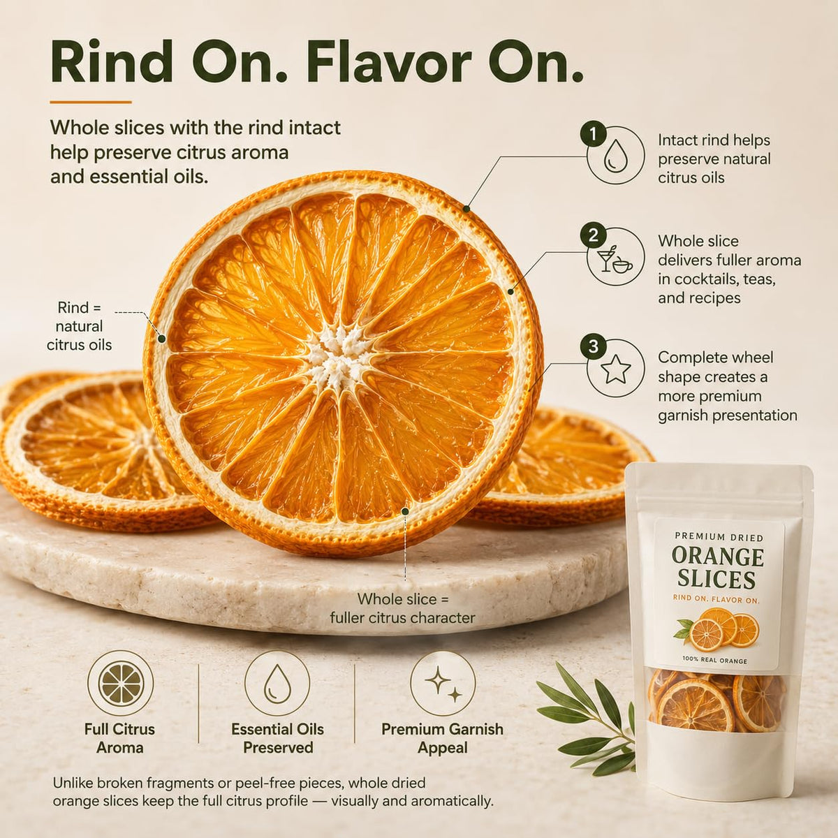 herbal fruit tea with orange slices