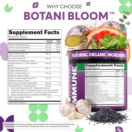 Herbal garlic capsules for daily vitality