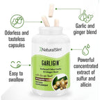 Herbal garlic capsules for digestion