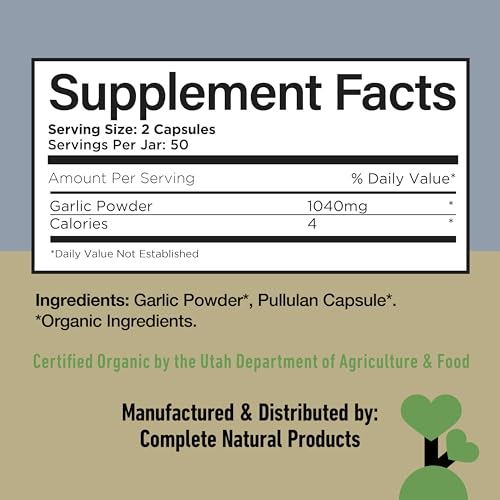 herbal garlic capsules for overall health