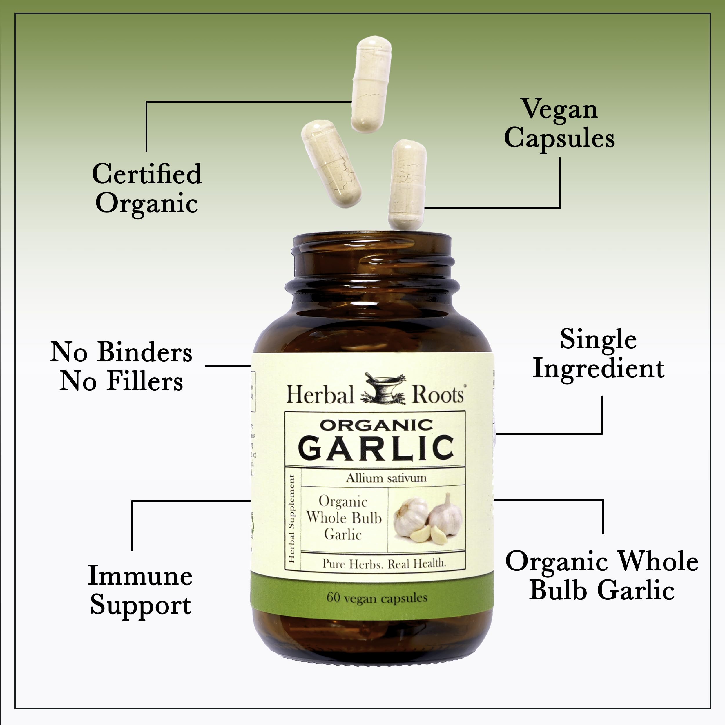herbal garlic capsules for vitality