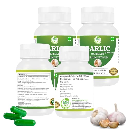 herbal garlic capsules for wellness