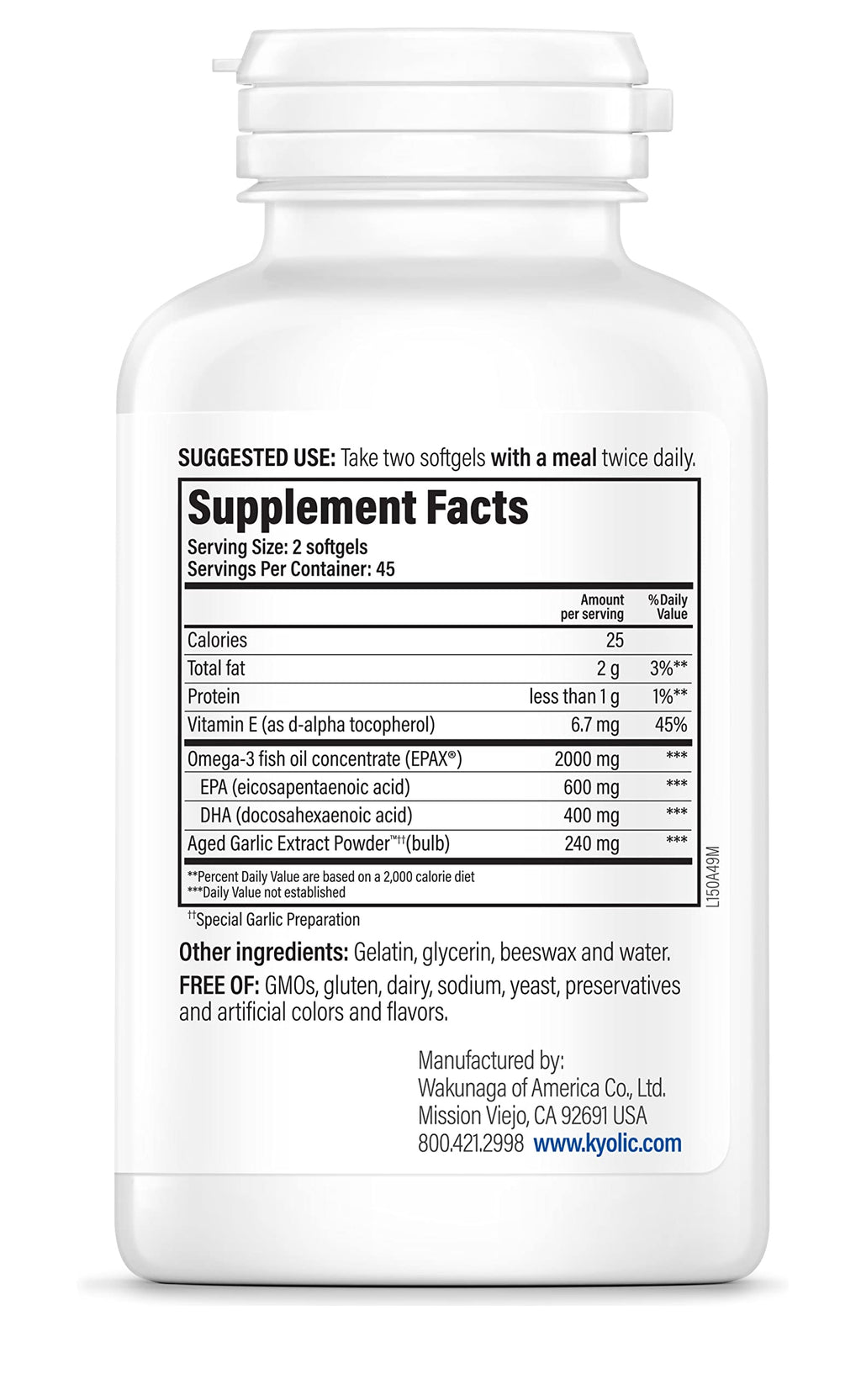 Herbal garlic extract for daily vitality