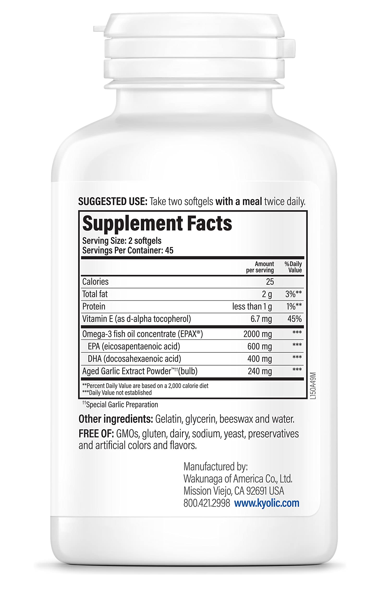 Herbal garlic extract for daily vitality