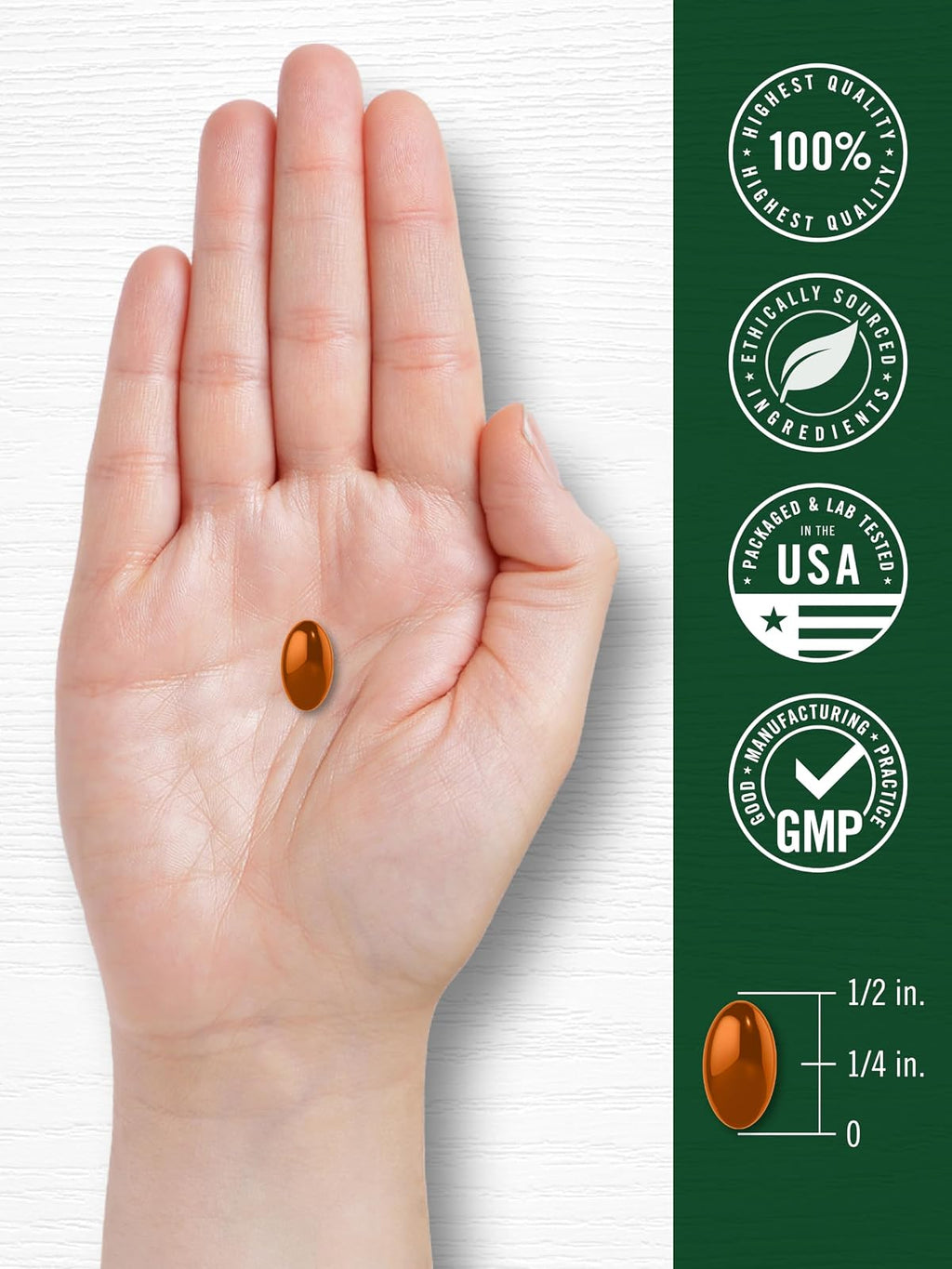 Herbal garlic softgels for everyday use