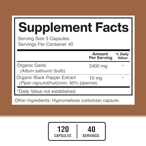 herbal garlic supplement for health