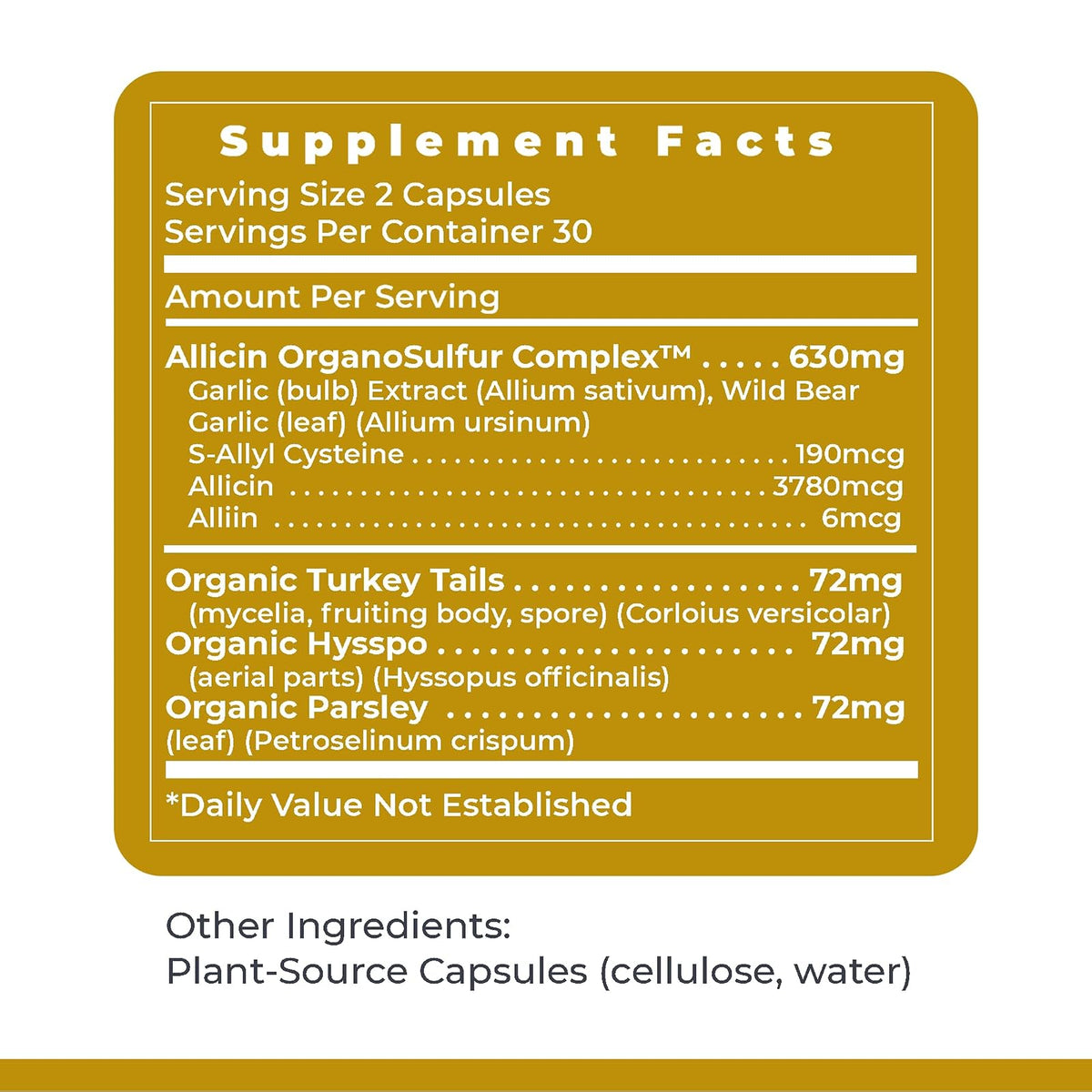 herbal garlic supplement for wellness