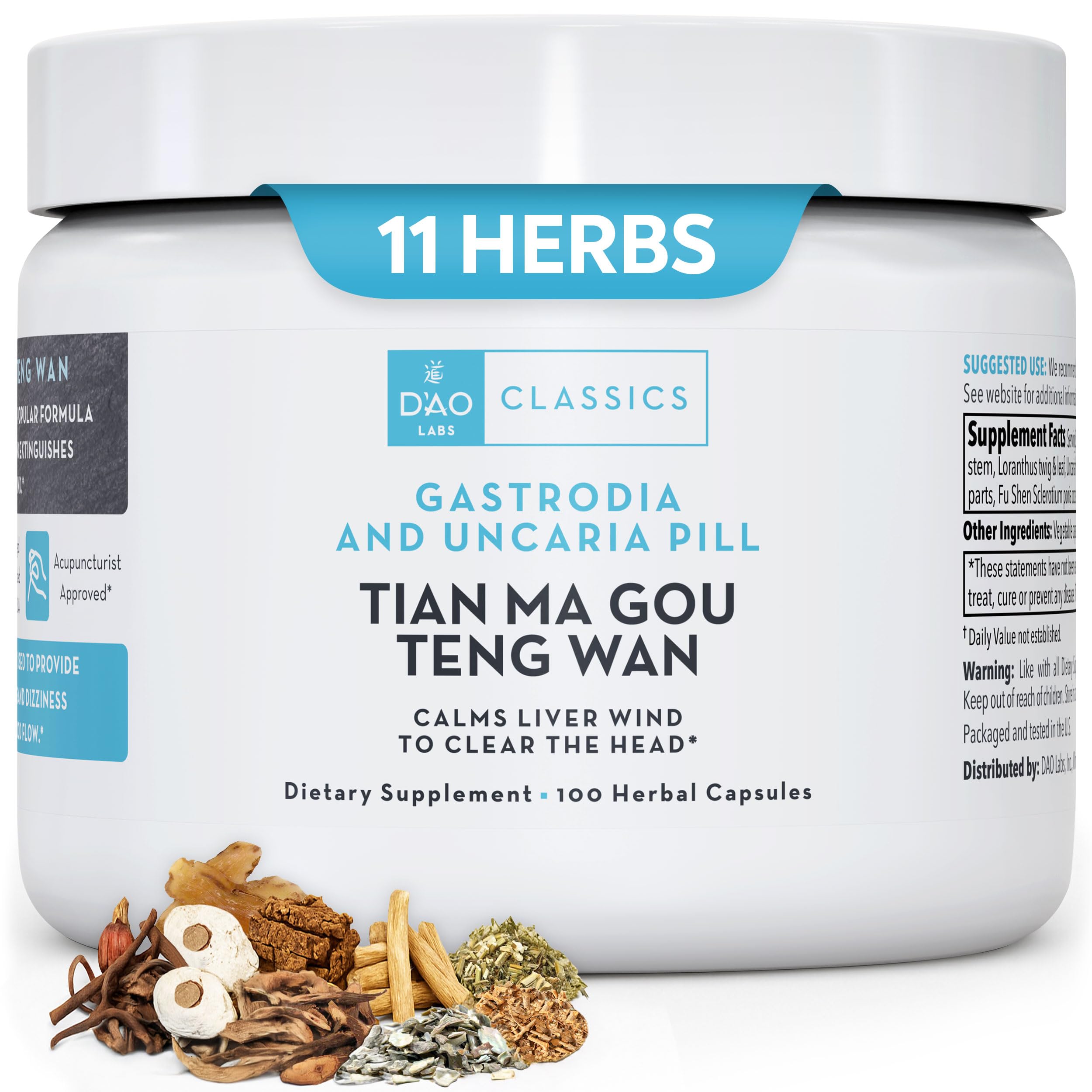 herbal gastrodia and uncaria capsules