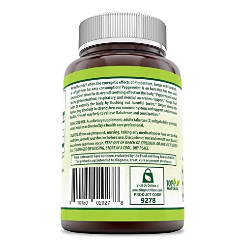Herbal ginger capsules for digestive support