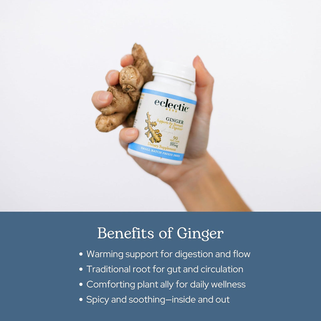 Herbal ginger capsules for immune support