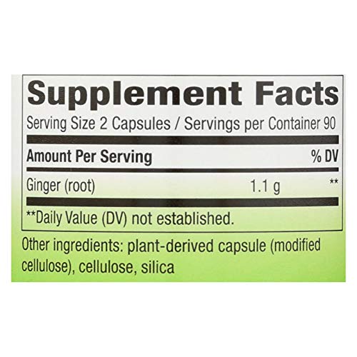 Herbal ginger capsules for vitality