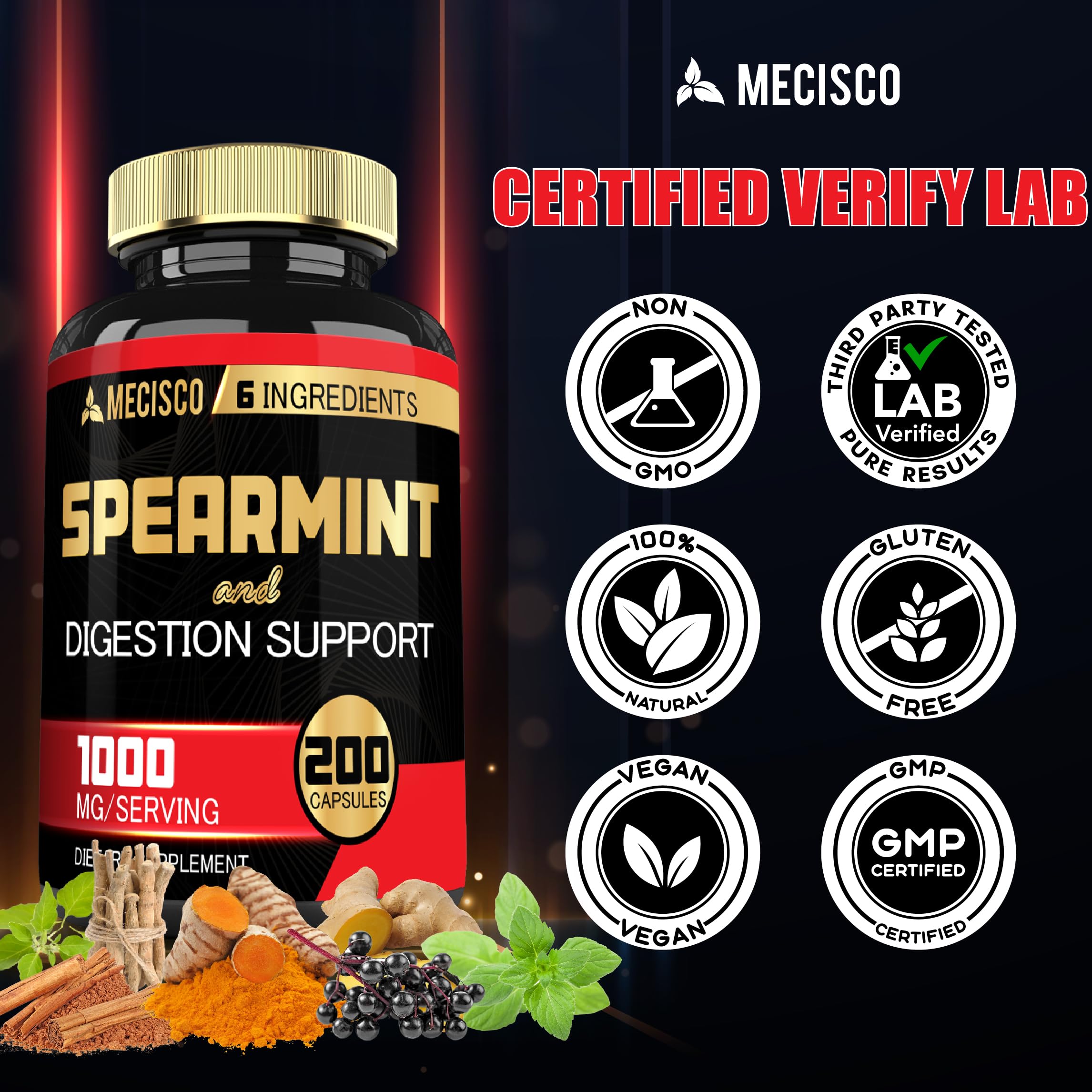 Herbal ginger capsules for vitality