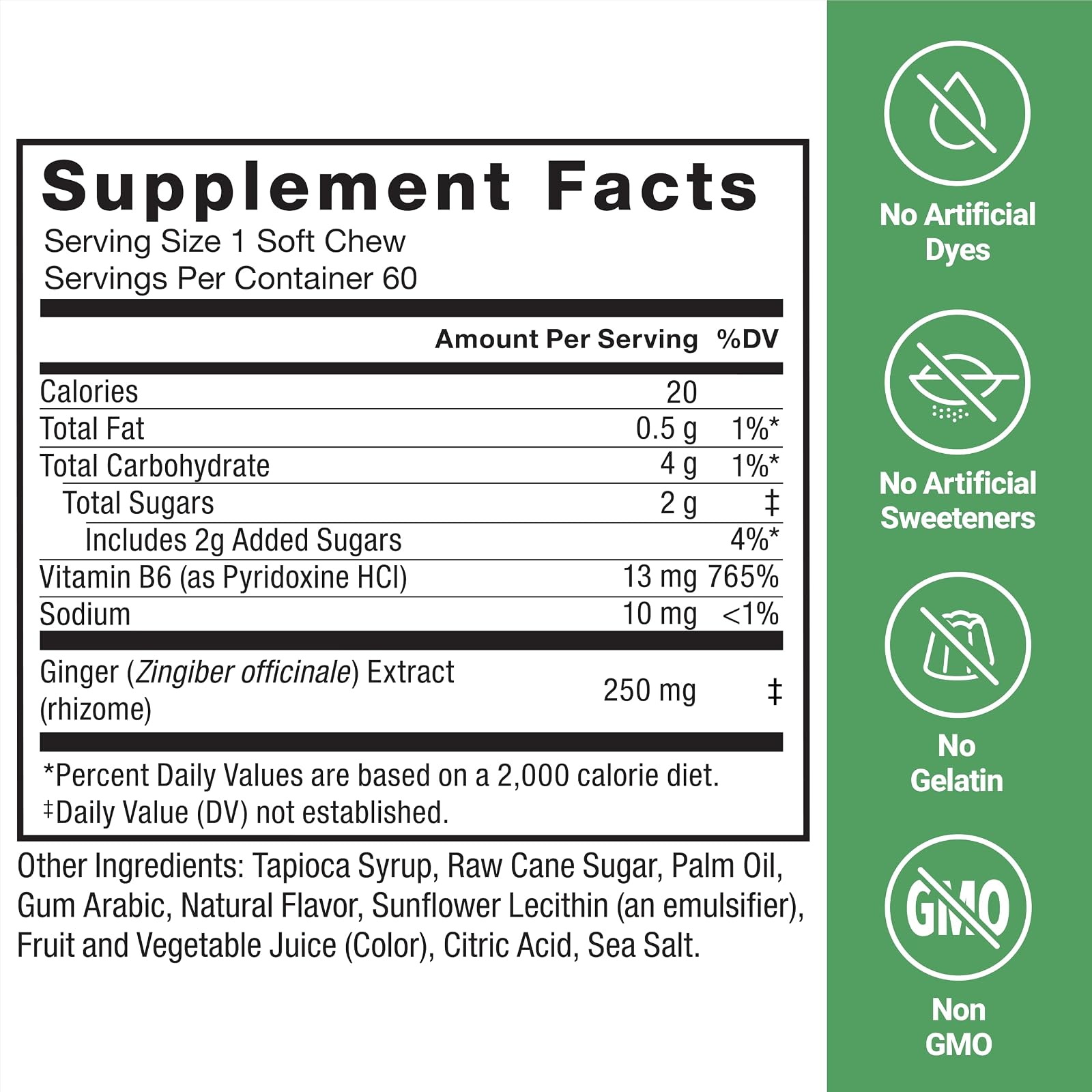 herbal ginger chews for upset stomach