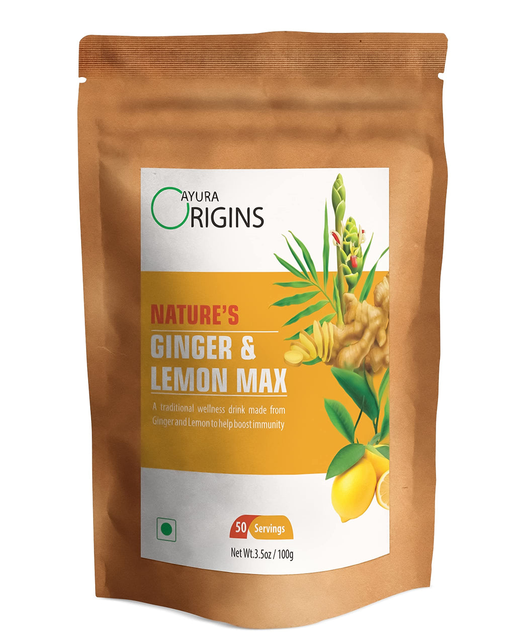 herbal ginger detox supplement