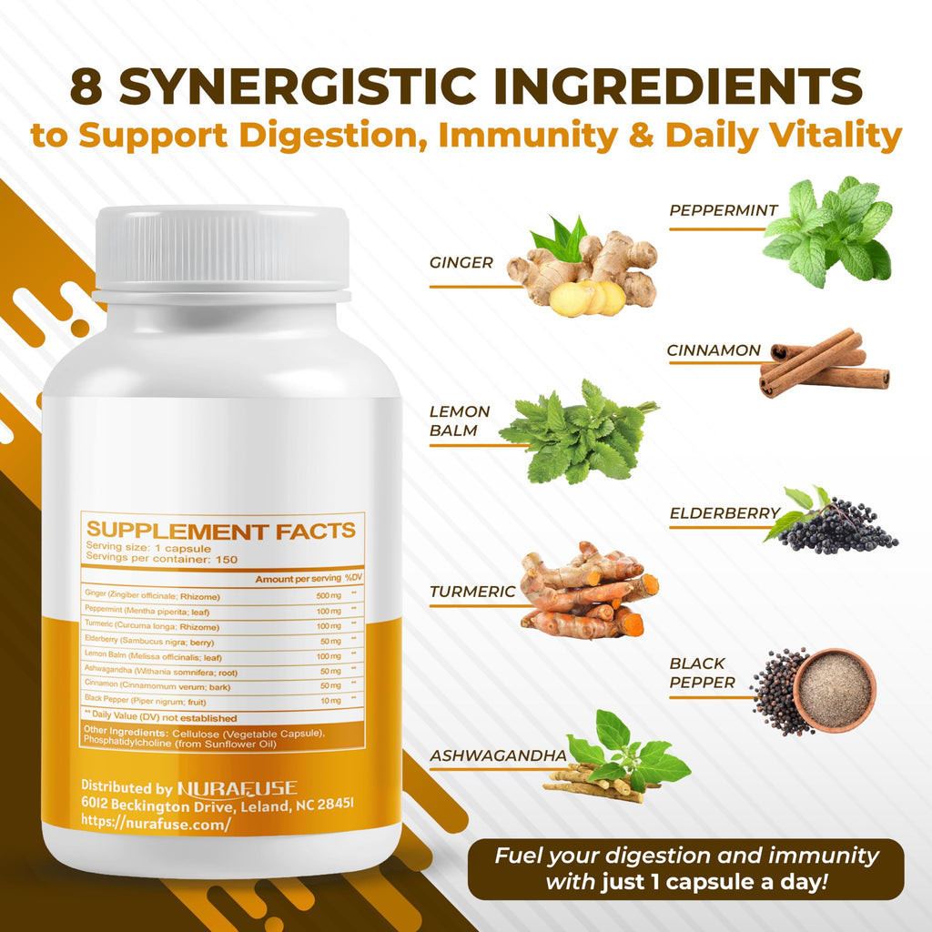 Herbal ginger for wellness boost