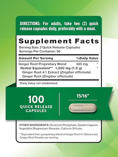 herbal ginger supplement for immune support