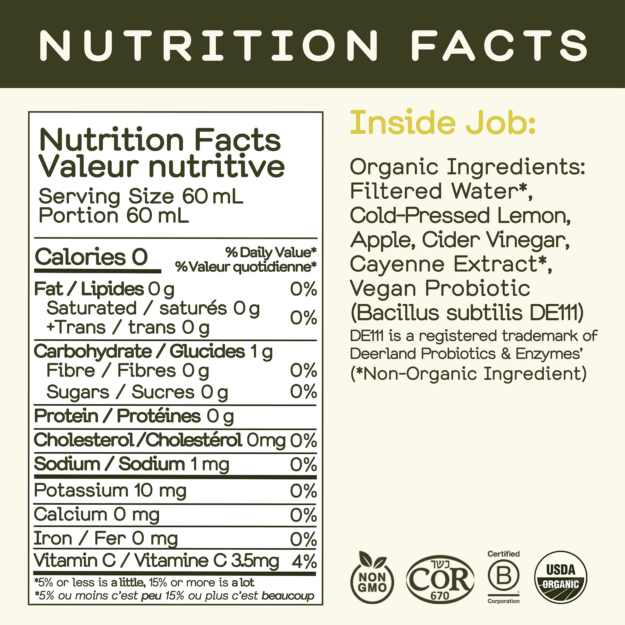 herbal ginger supplement shots