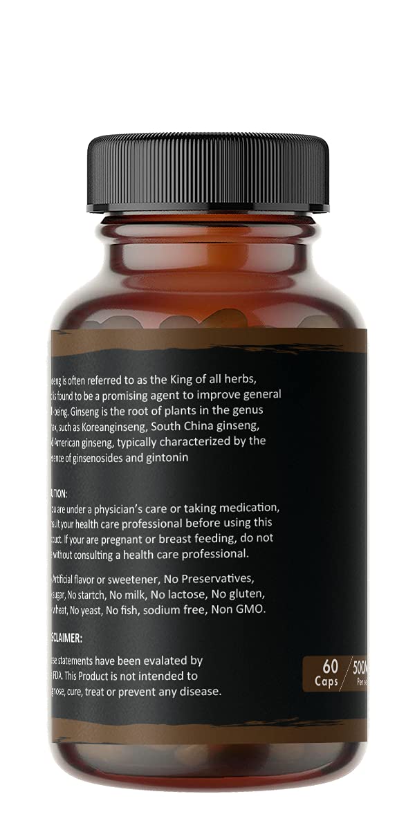herbal ginseng capsules for energy