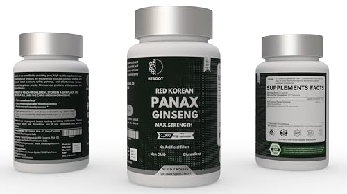 Herbal ginseng capsules for focus