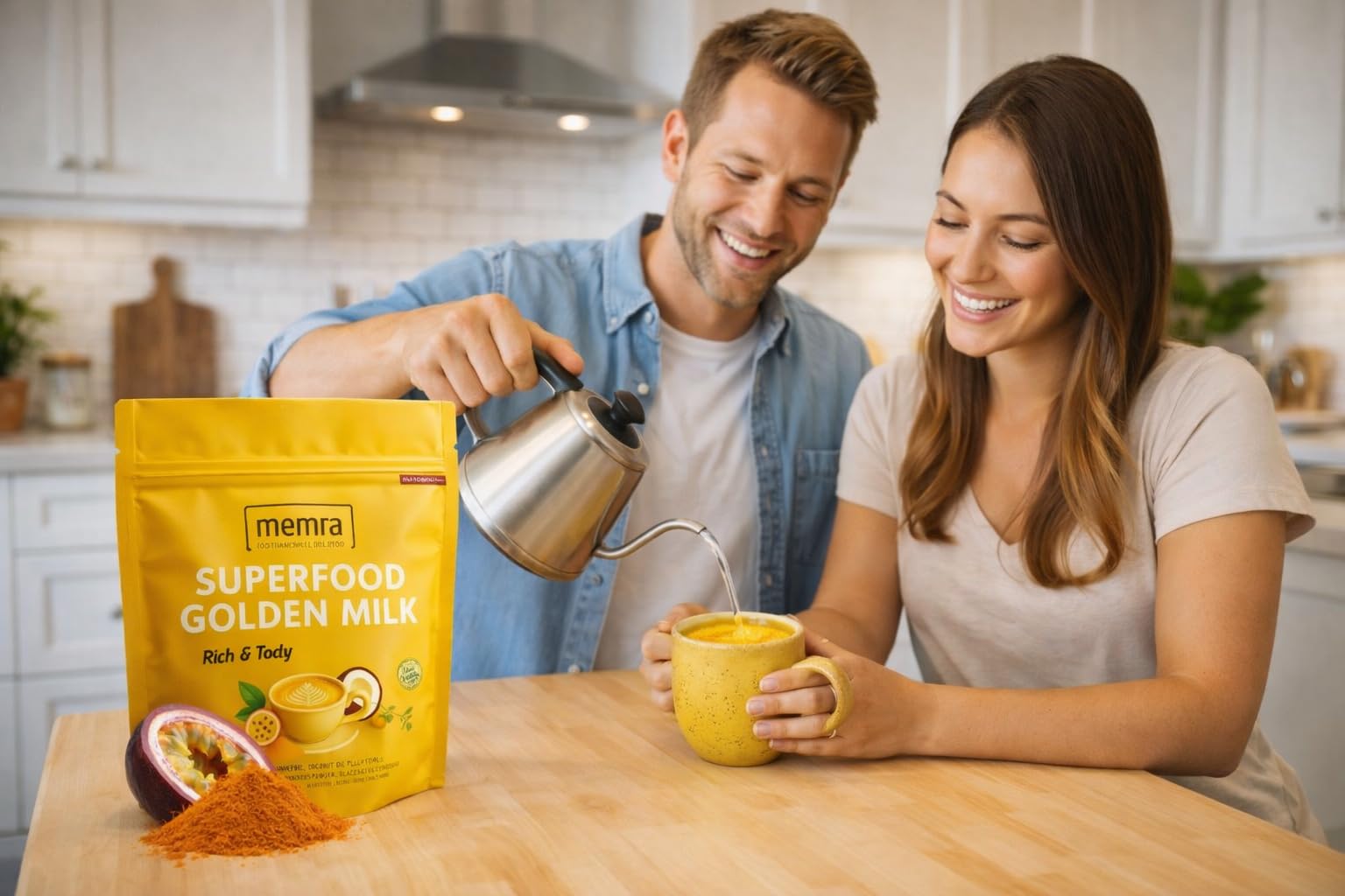 Herbal golden milk for wellness