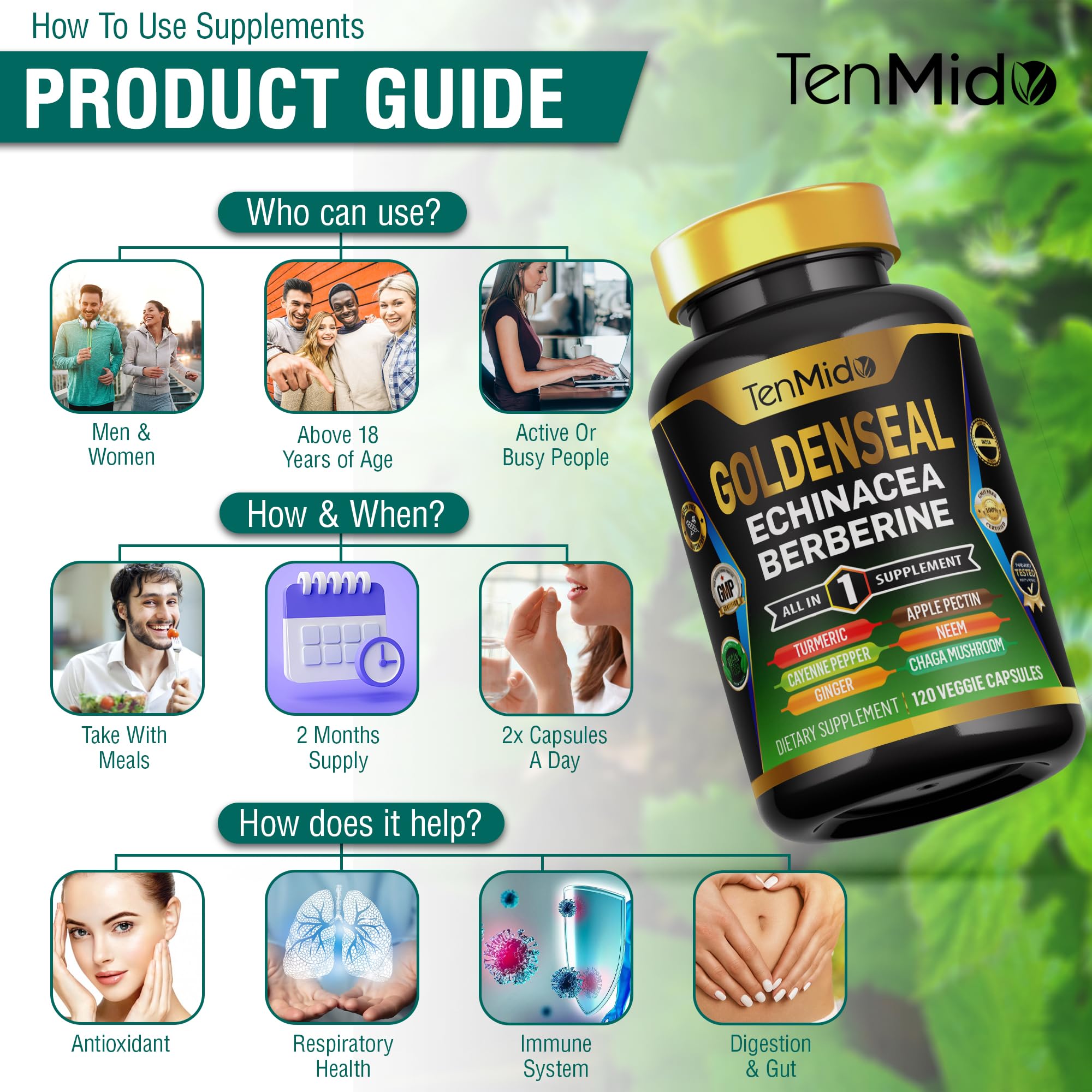 herbal goldenseal supplement for balance