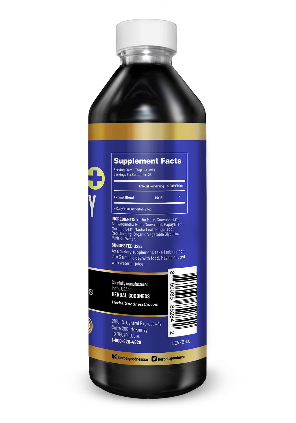 herbal goodness energy vitality drink