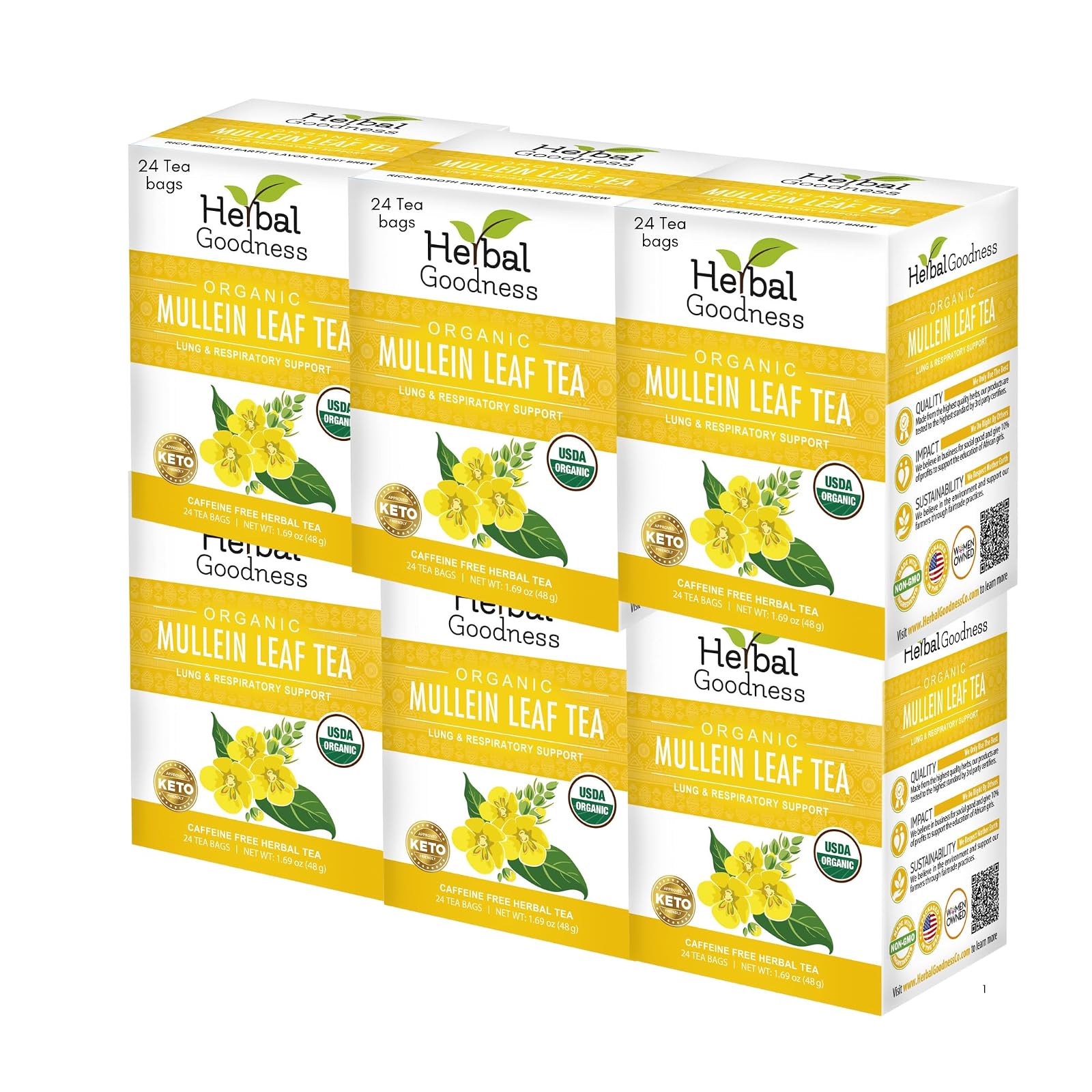 Herbal Goodness Mullein Leaf Tea benefits