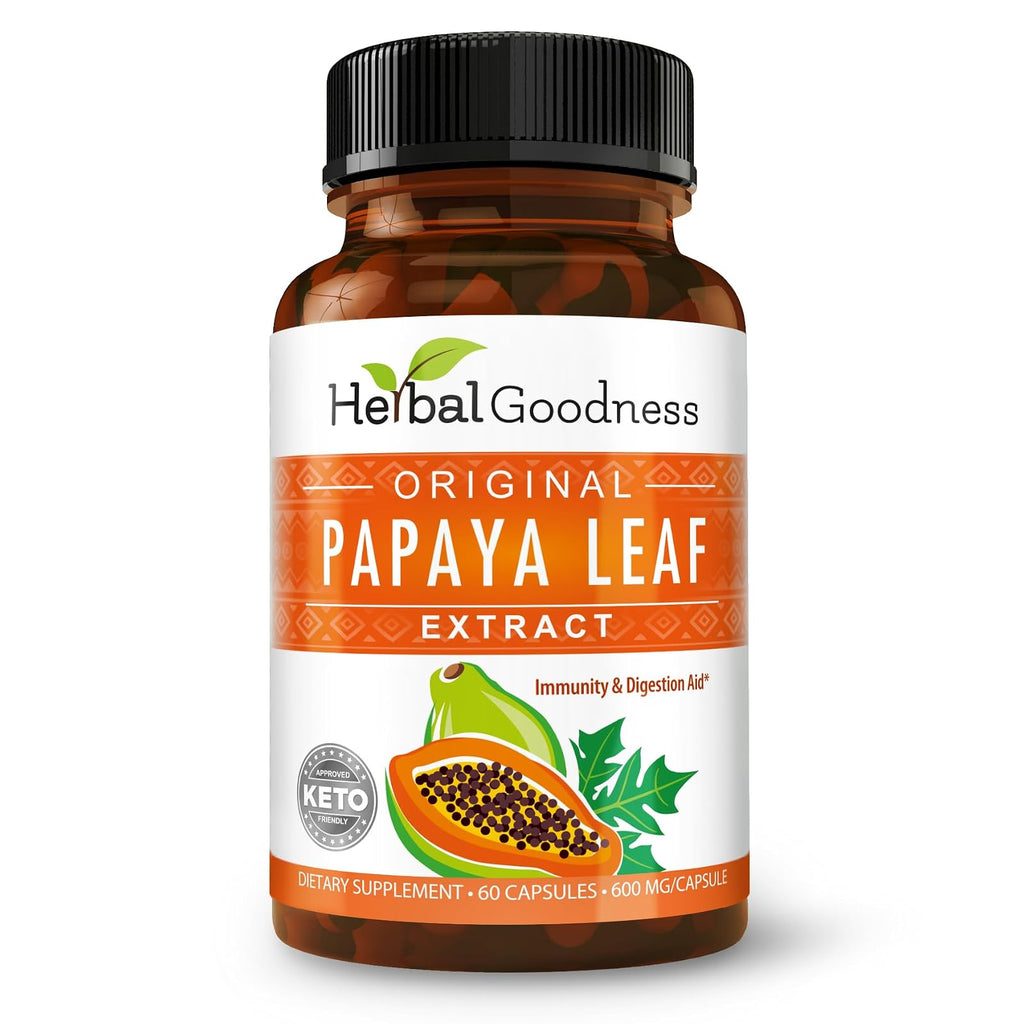 Herbal Goodness papaya leaf extract capsules