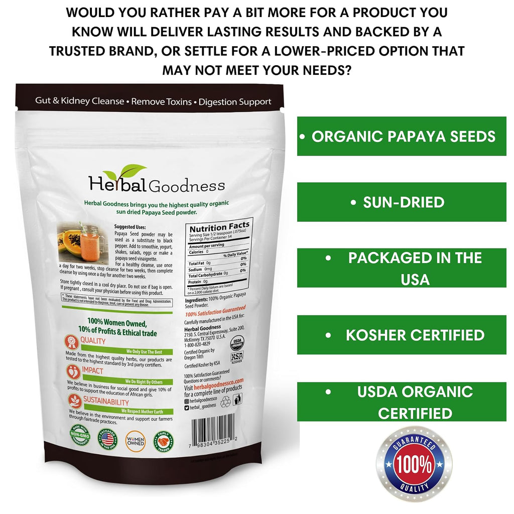Herbal Goodness papaya seeds powder