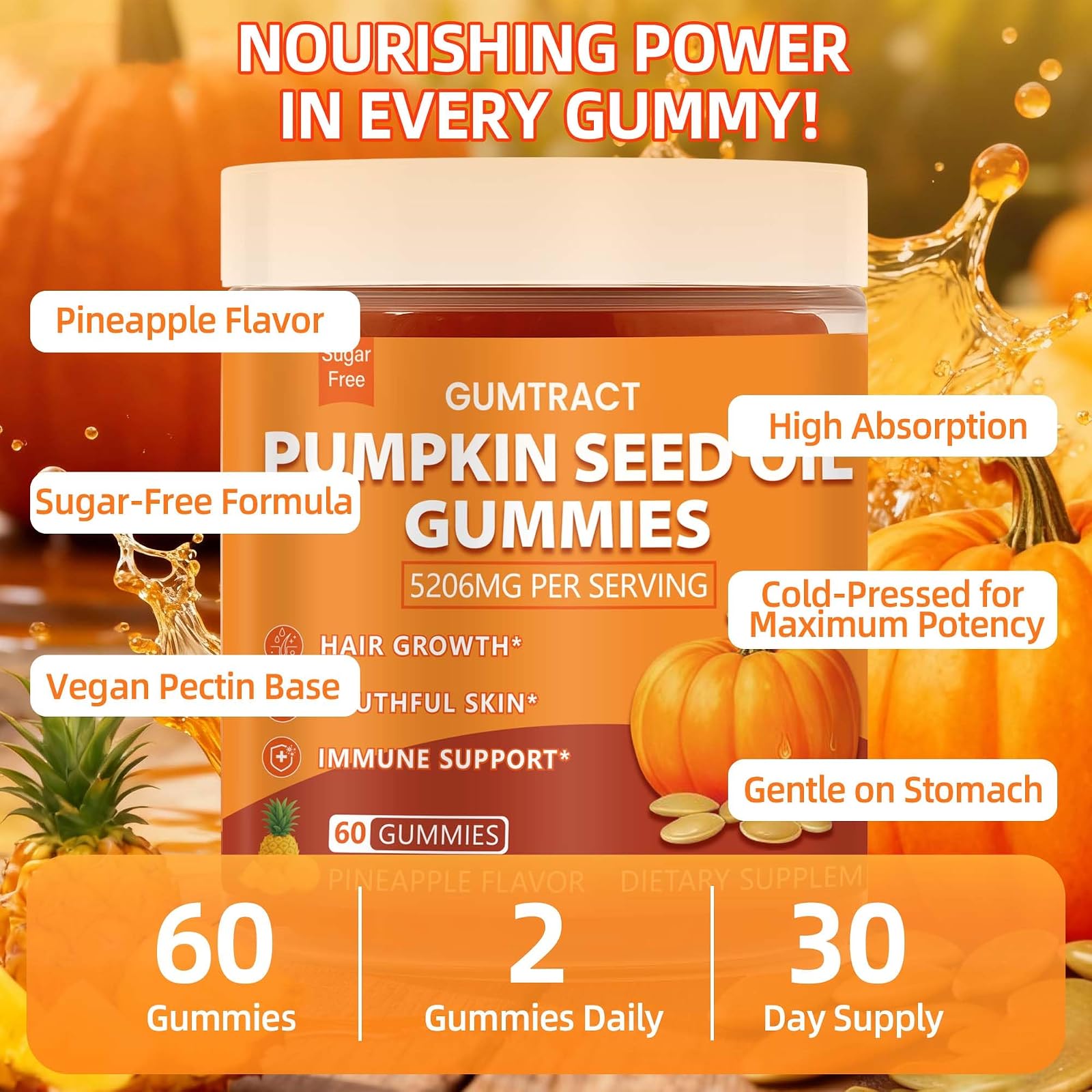 Herbal gummies for men's wellness