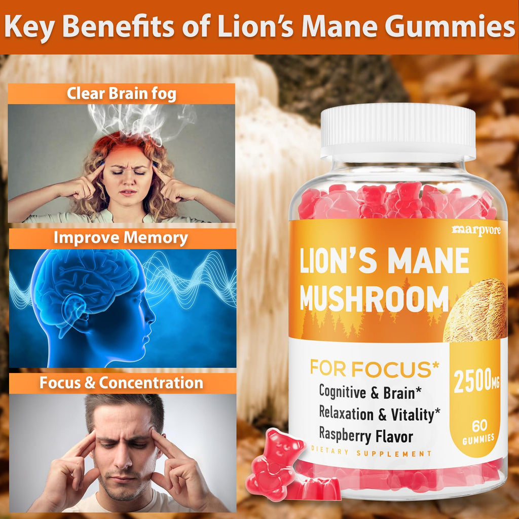 Herbal gummies for mental clarity