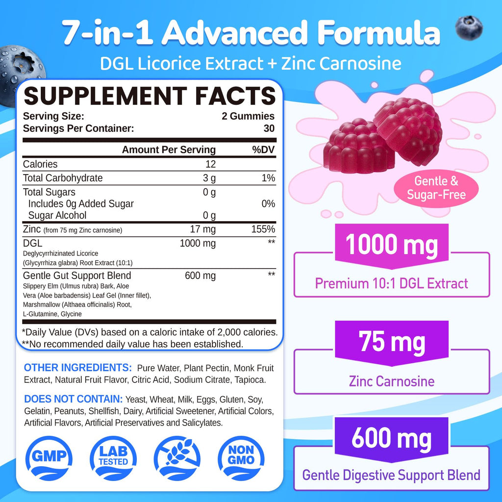Herbal gummies for soothing stomach