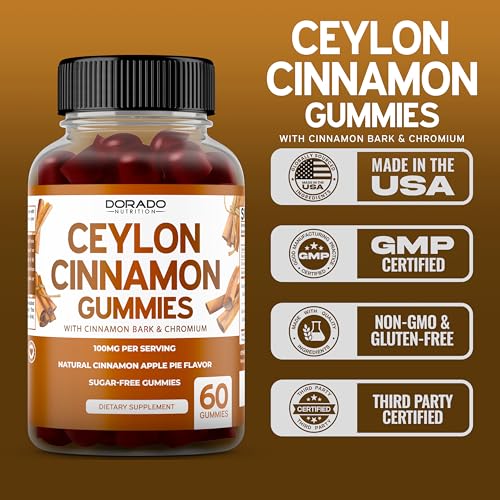 Herbal gummies with cinnamon and turmeric