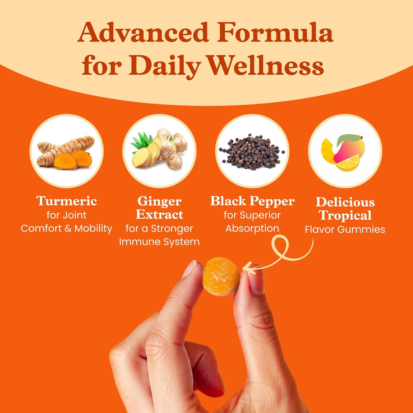 herbal gummies with turmeric and ginger