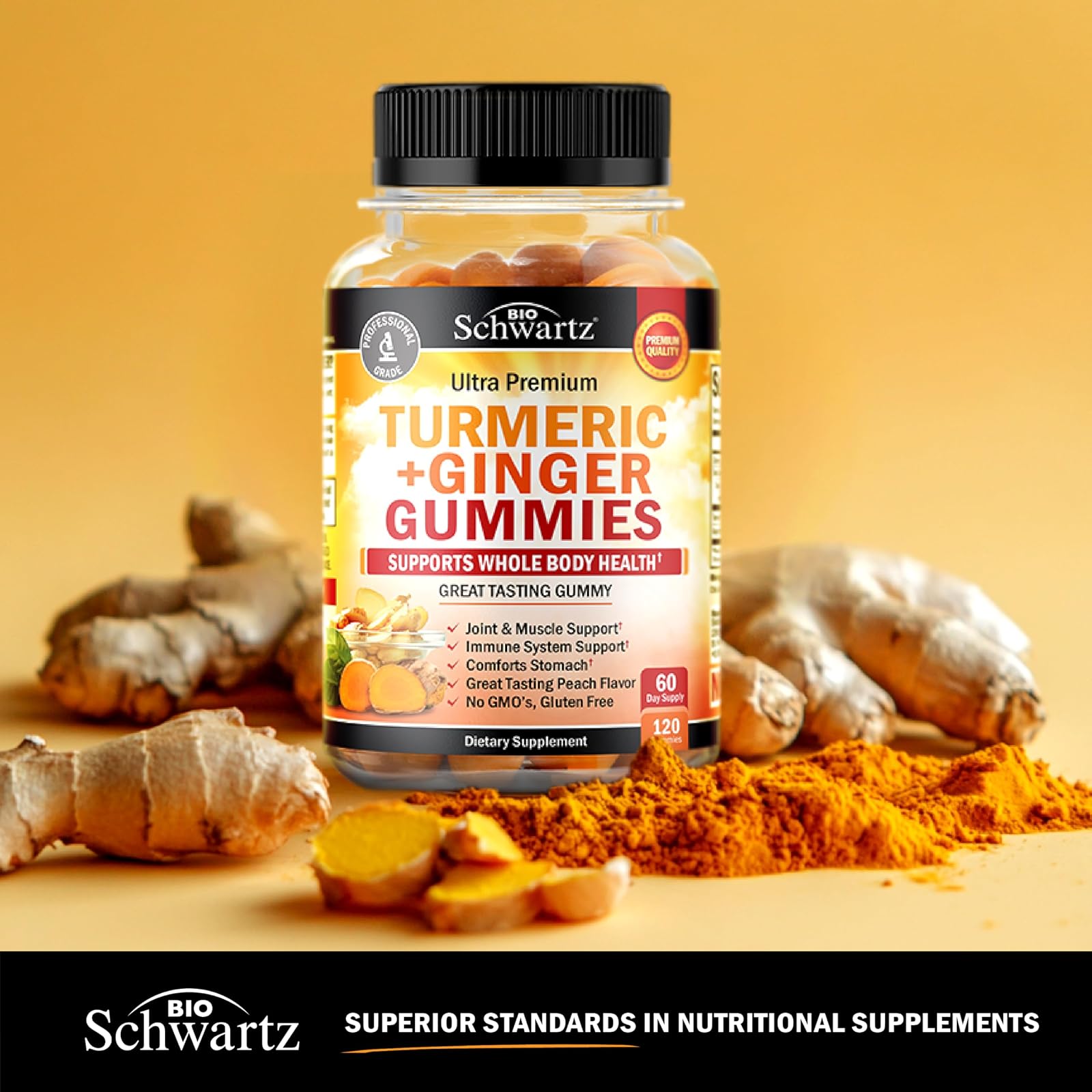 herbal gummies with turmeric and ginger