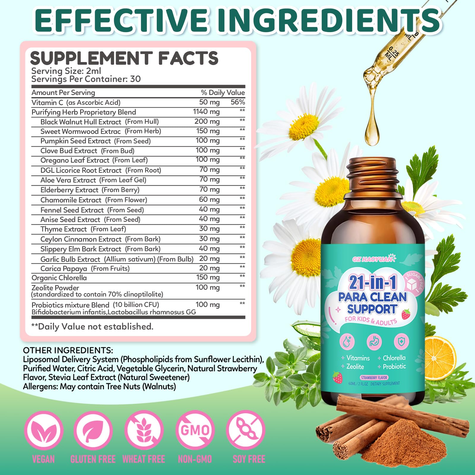 herbal gut cleanse liquid formula
