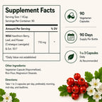 Herbal hawthorn supplement for blood circulation