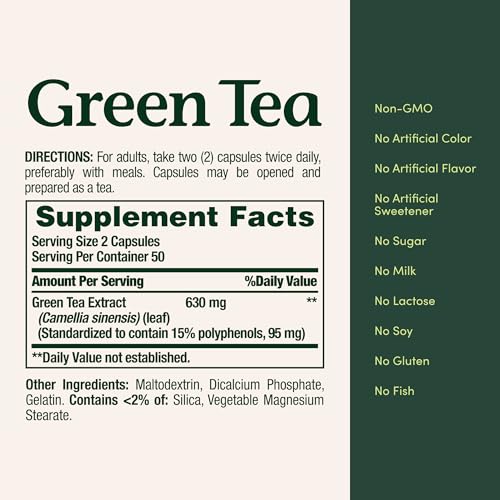 herbal health green tea capsules