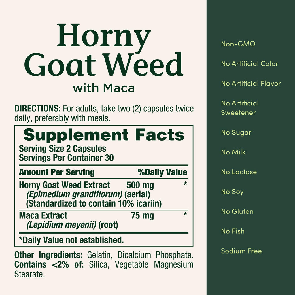 herbal health support horny goat weed