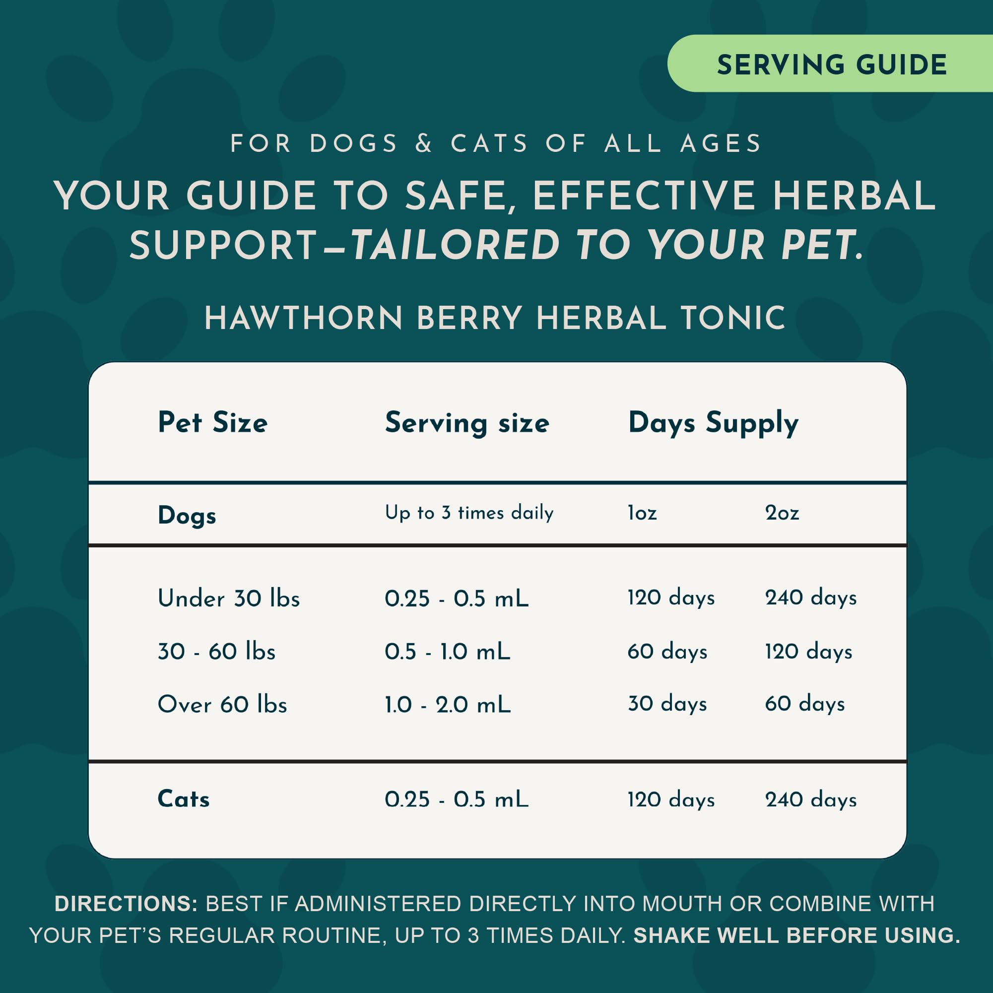 herbal heart tonic for cats