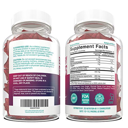 herbal immune boost elderberry gummies