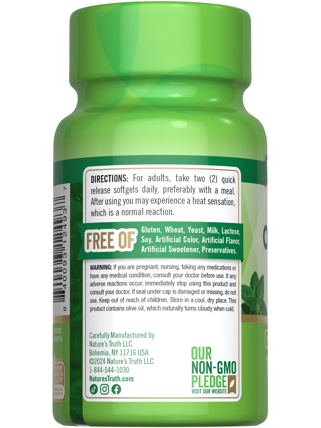 Herbal immune booster with oregano