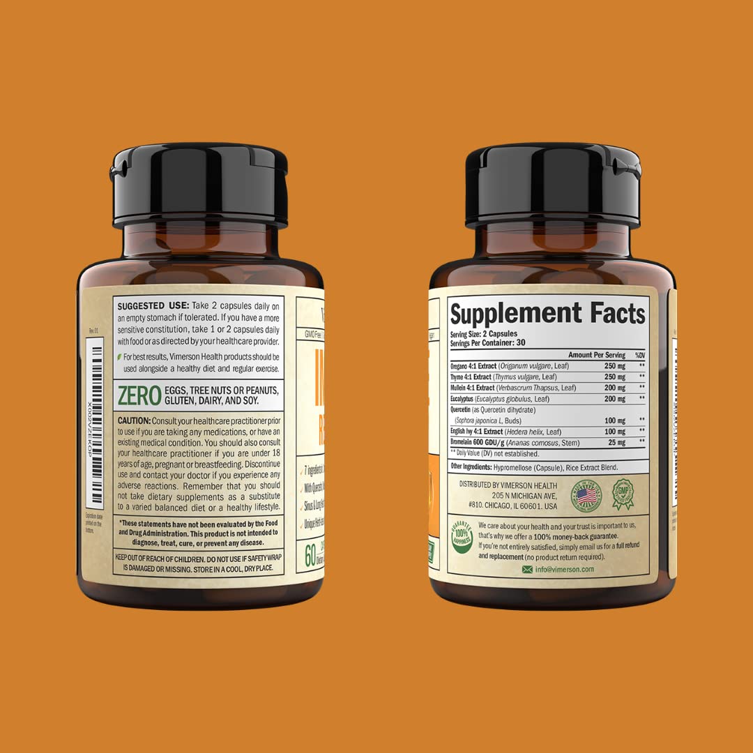 Herbal immune support supplement features