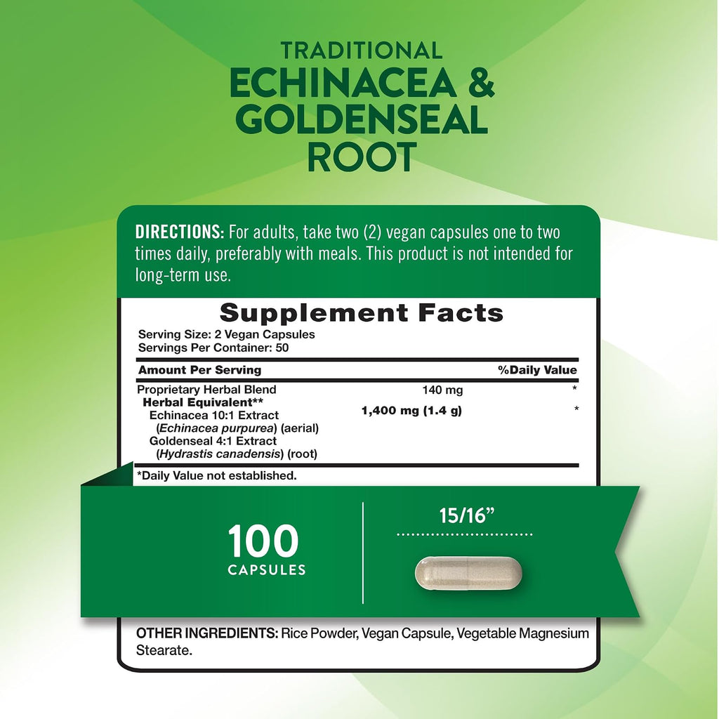 herbal immune support with Echinacea