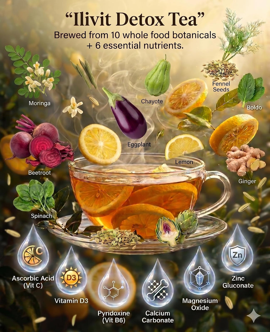 herbal infusion detox tea bags