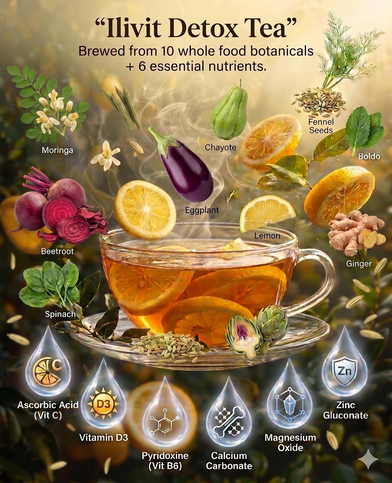 herbal infusion detox tea bags