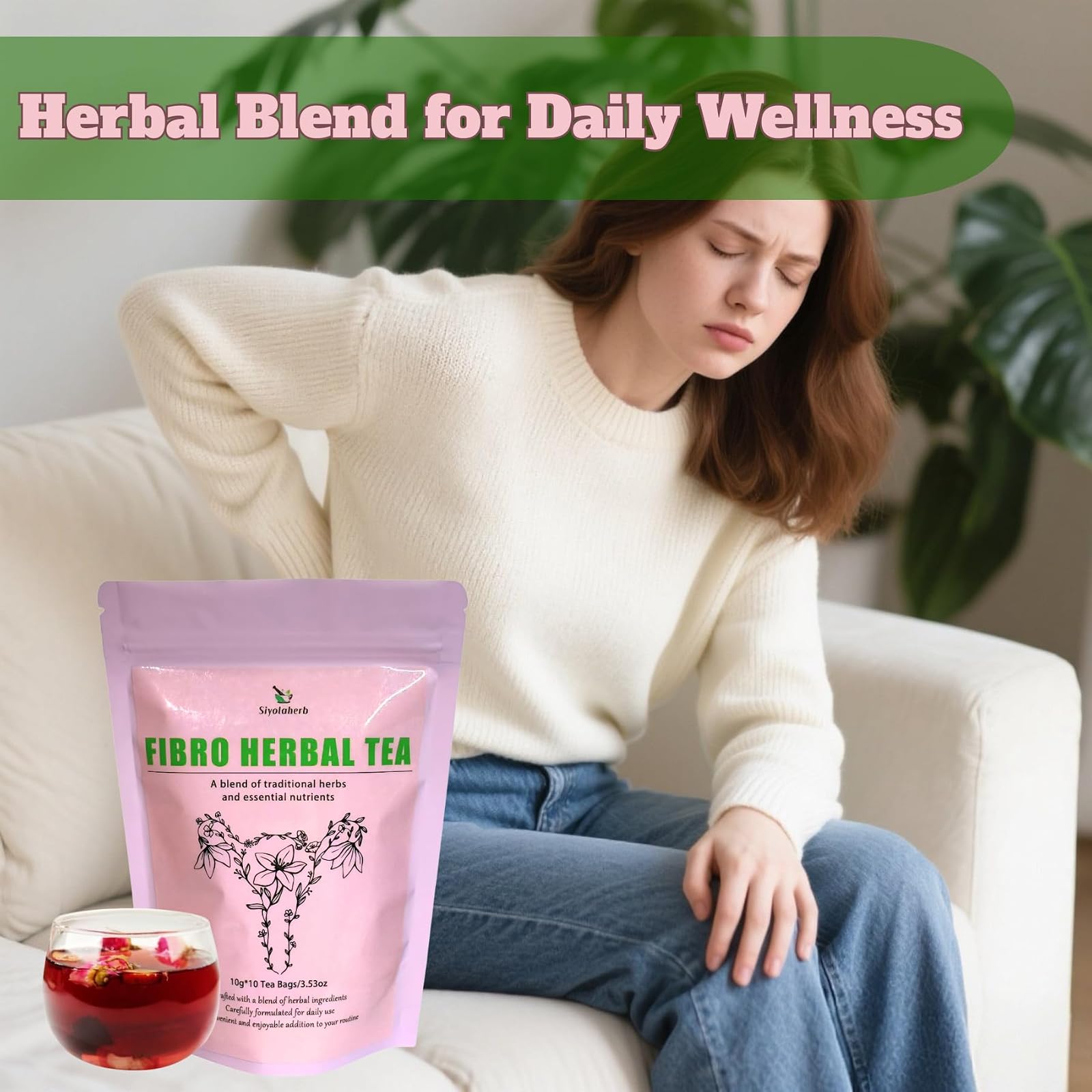 herbal infusion for fibroid wellness