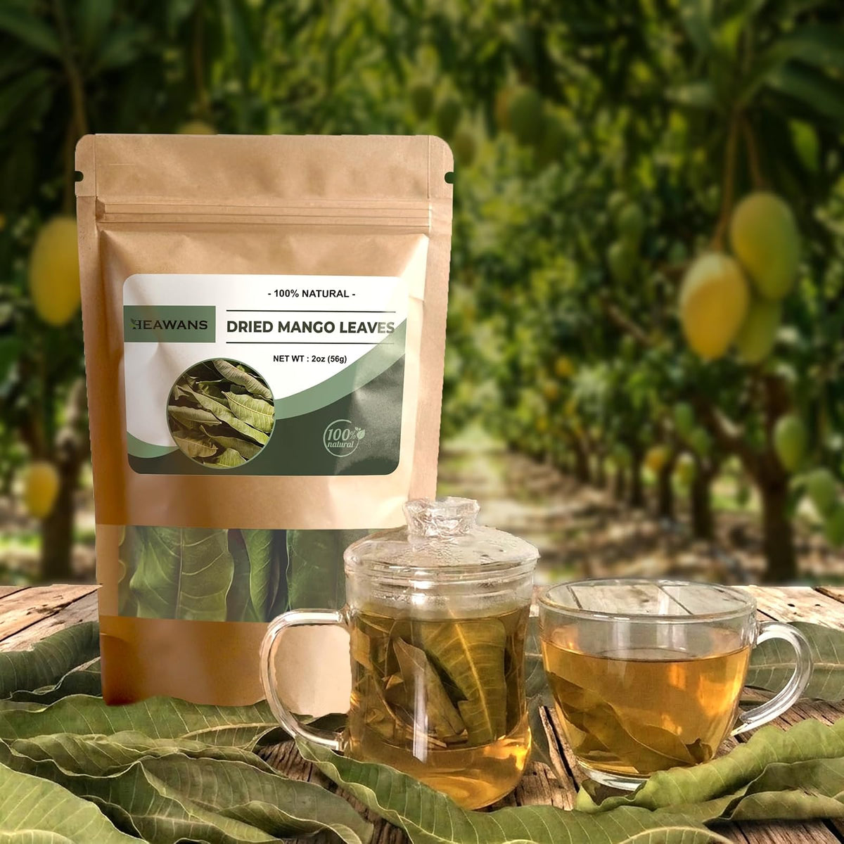 herbal infusion with dried mango
