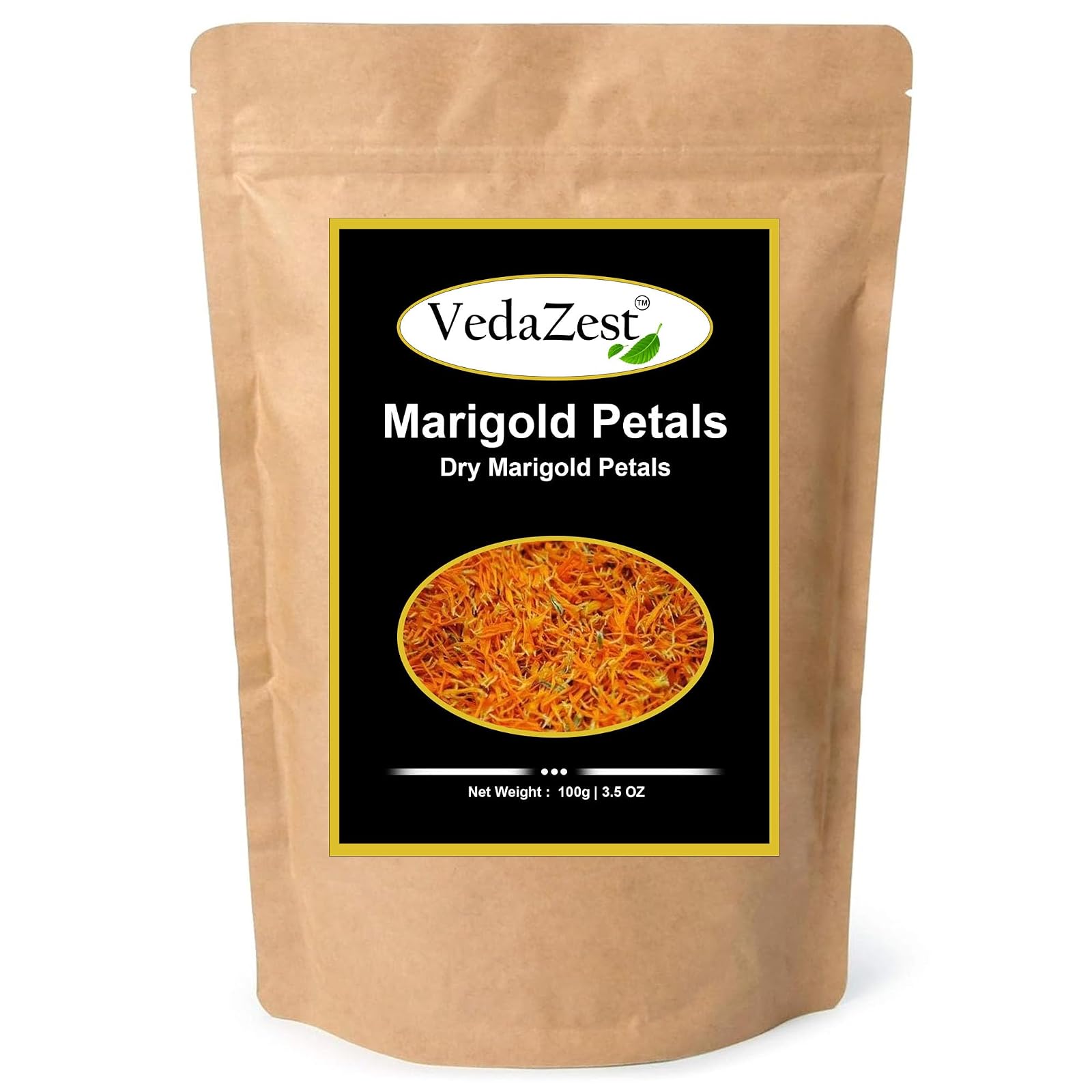 herbal infusion with dried marigold