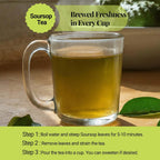 Herbal infusion with dried soursop